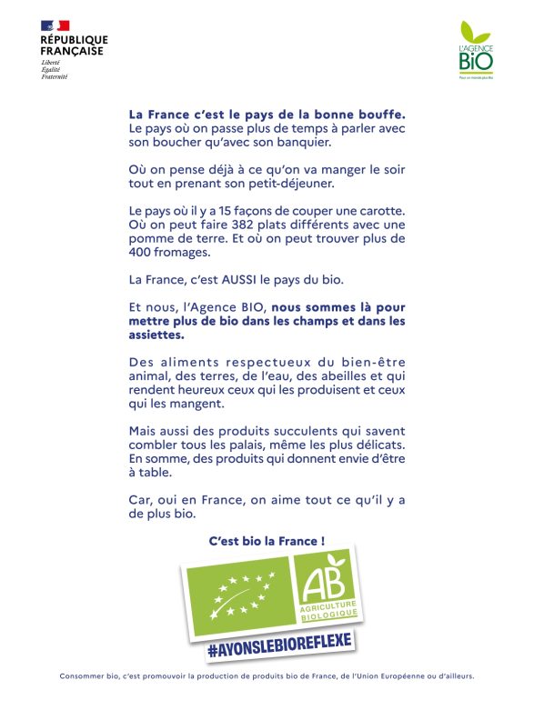 C'EST BIO LA FRANCE ! - Agence Bio